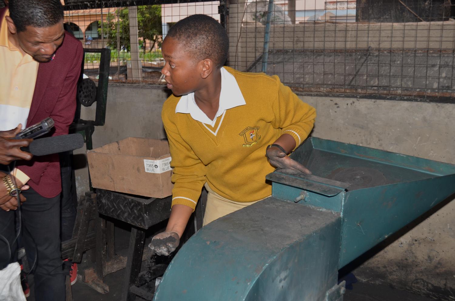 Briquettes production – St Kizito High School Namugongo